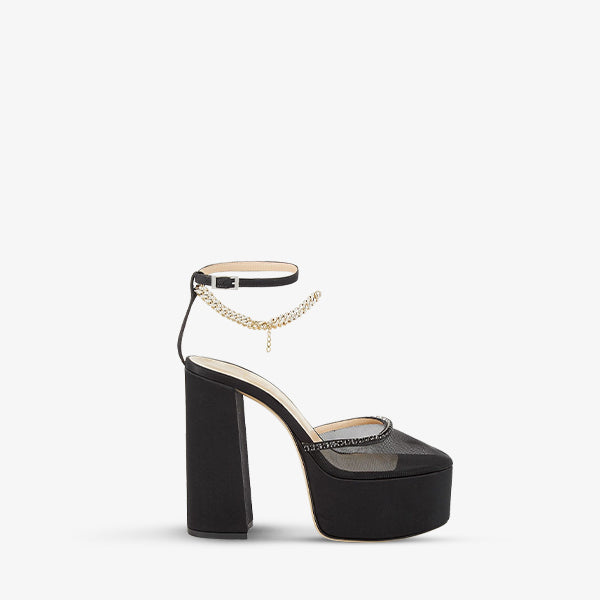 Black Mesh Platform Shoes | Stylish Footwear – Nalebe