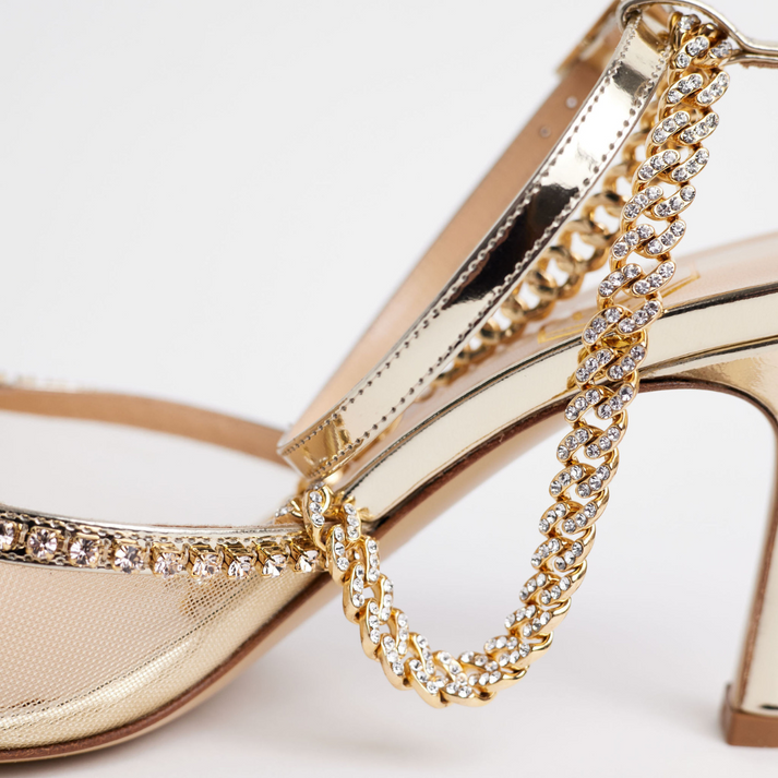 Gold Mesh Pumps | Glamorous Footwear – Nalebe